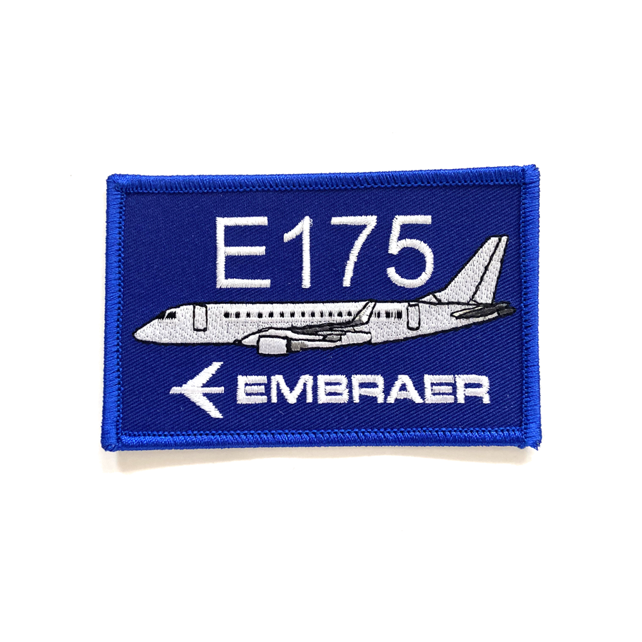 Patch Embraer E175 E-175 blue/rectangle – Gone Flying Store