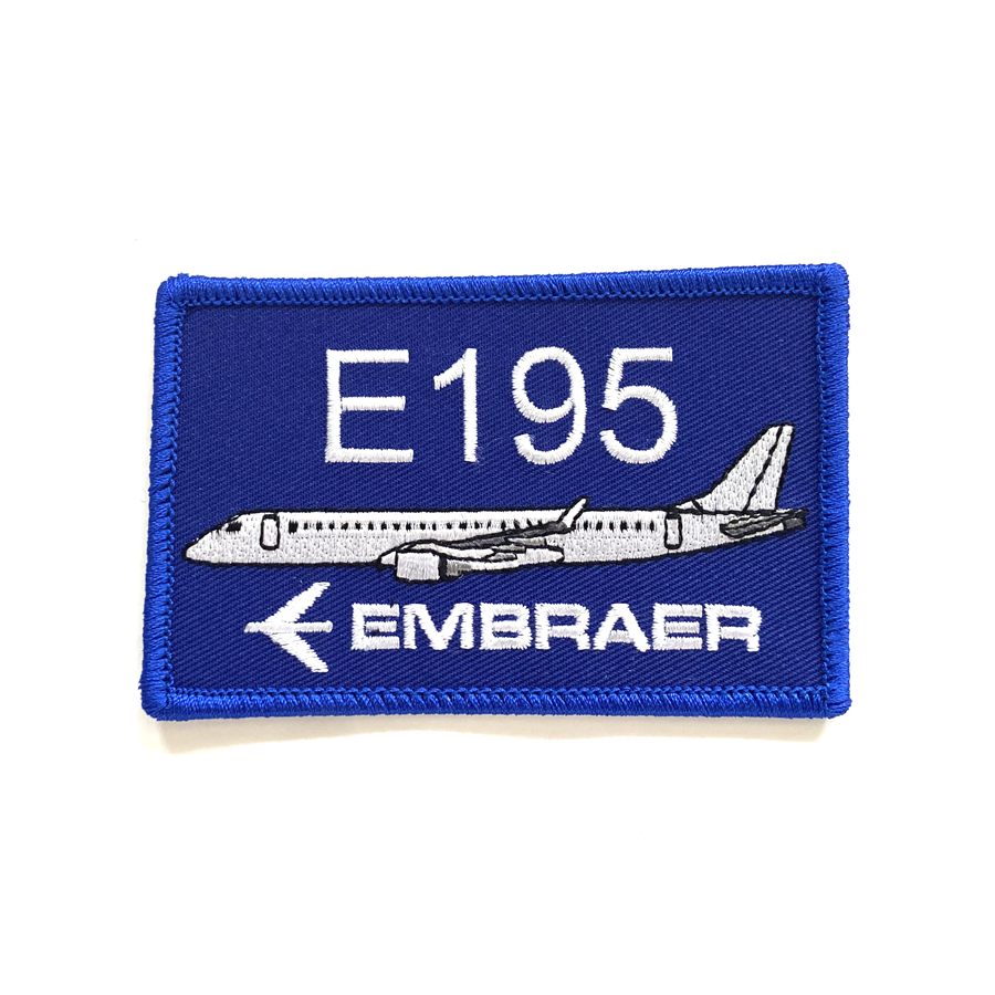 Patch Embraer E195 E-195 blue/rectangle – Gone Flying Store