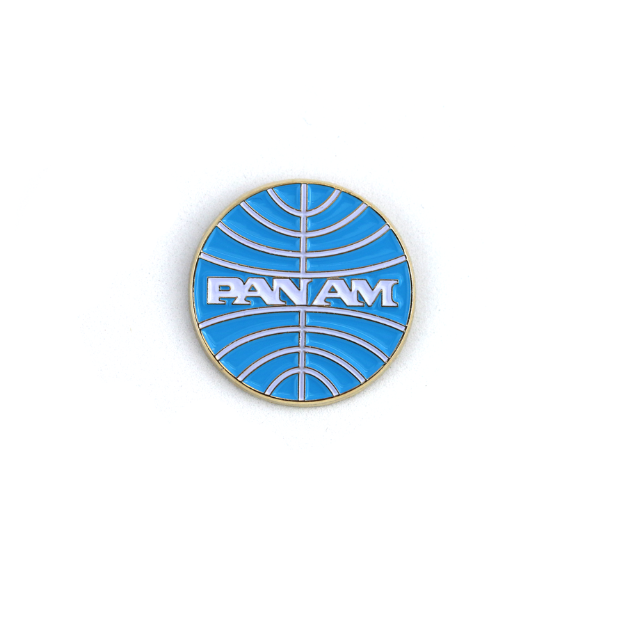 Pin Pan Am round globe logo – Gone Flying Store