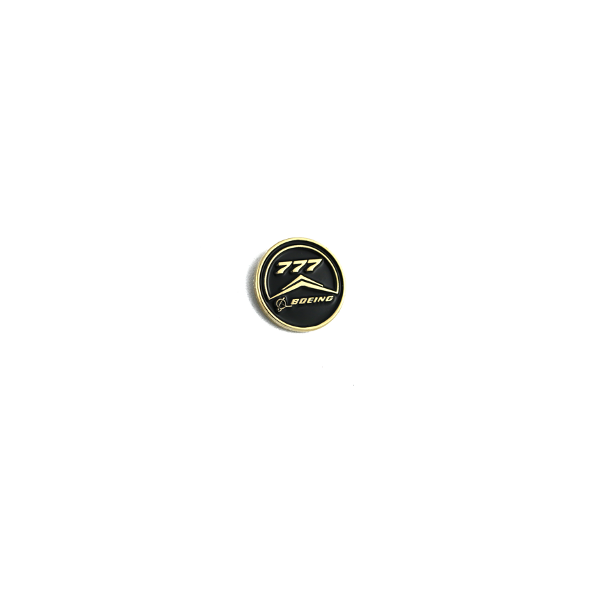 Pin Boeing 777 (round black) – Gone Flying Store