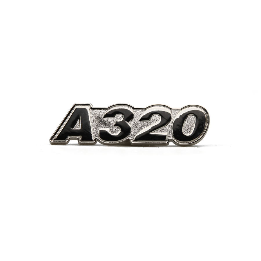 Pin Airbus A320 silver (XL) – Gone Flying Store