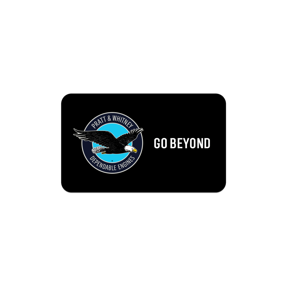 Sticker Pratt & Whitney - EAGLE LOGO - GO BEYOND – Gone Flying Store