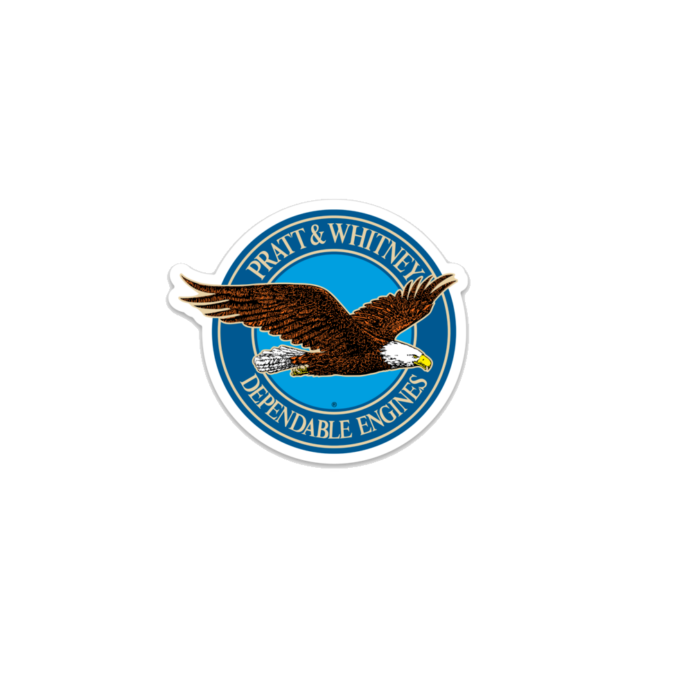 Sticker Pratt & Whitney / Dependable Engines Edition / Eagle Logo (cla ...