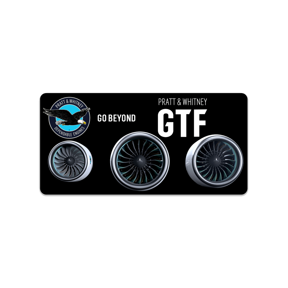 Sticker Pratt & Whitney - GTF Engine Family – Gone Flying Store