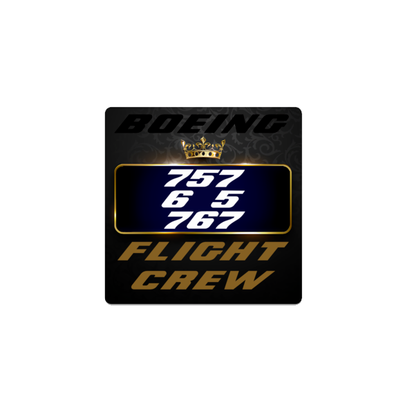 Sticker Flight Crew Boeing 757 / Boeing 767 – Gone Flying Store
