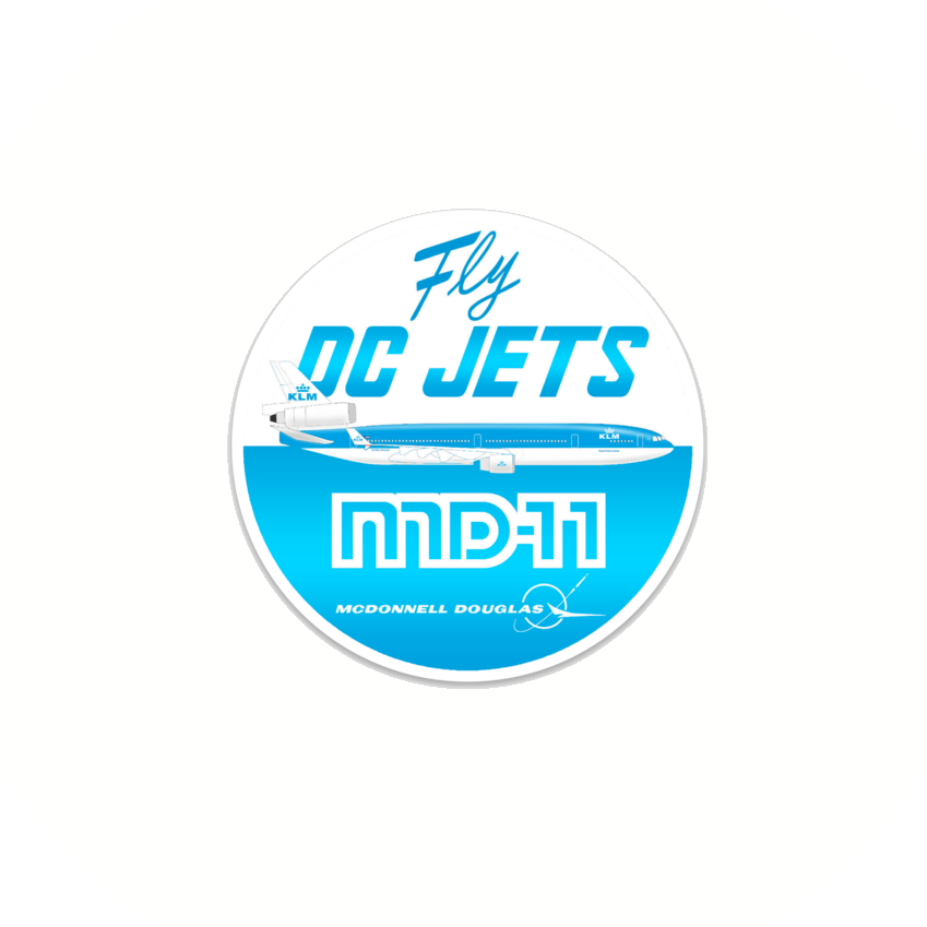 Sticker Fly DC Jets: KLM McDonnell Douglas MD-11 MD11 – Gone Flying Store